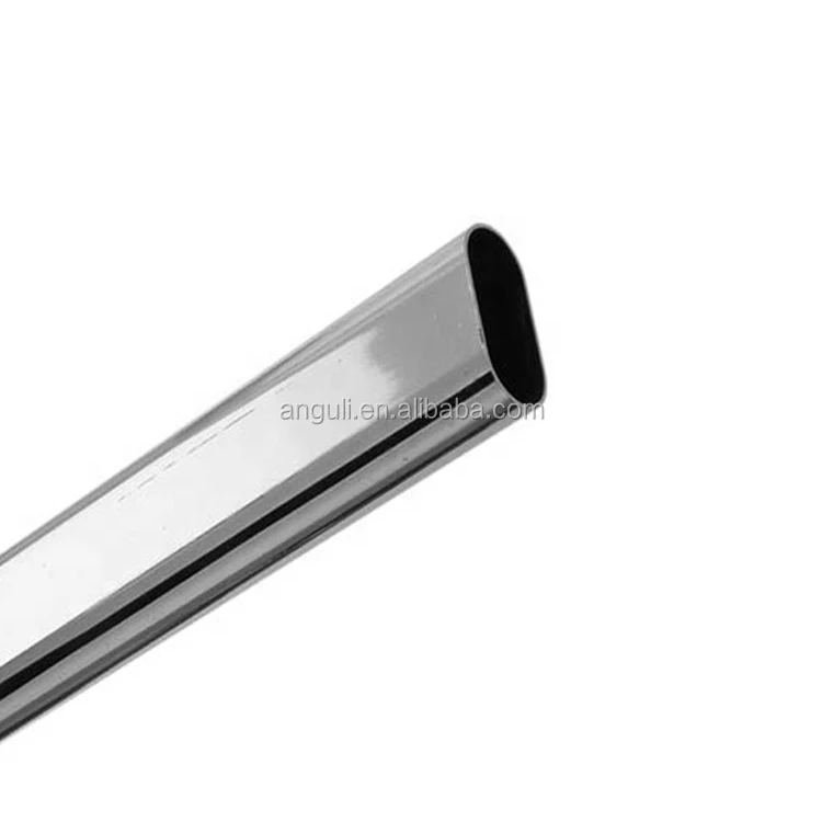 Chrome Plated Iron Wardrobe Clothes Oval Tube Rail - Buy Iron Clothes ...