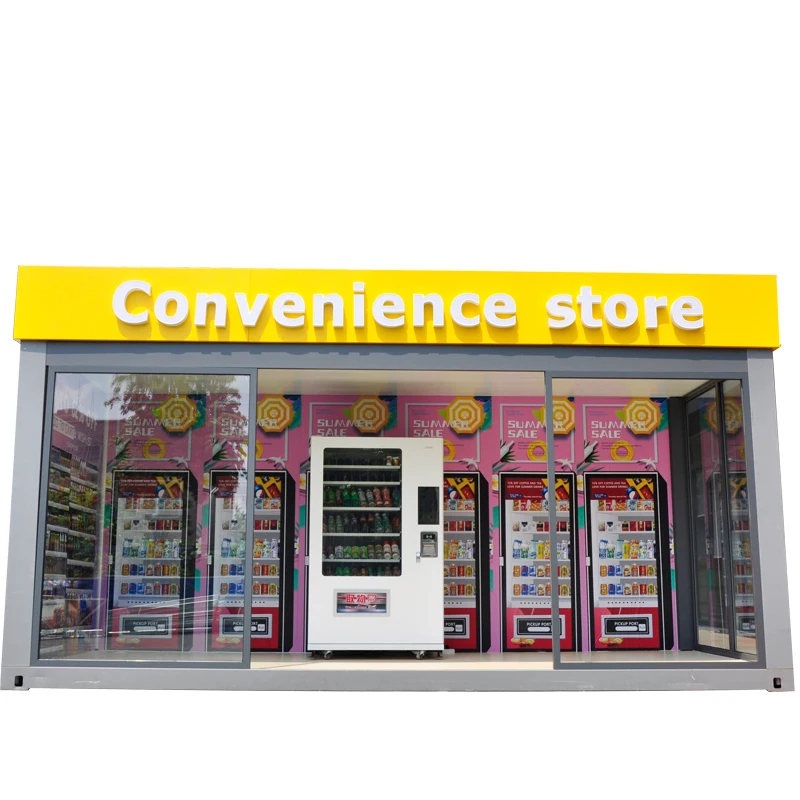 Two Storey Coffee Shop 20ft Prefabricated Luxury Modular Convenience ...