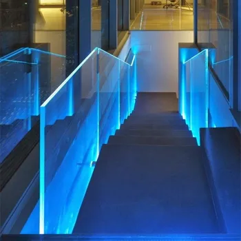 Exterior Aluminum Material And Bridge Railings Led Glass Railing - Buy ...