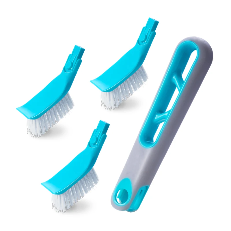 Masthome 3 in 1 Cleaning Set Long Handle Plastic Sponge Multi-head ...