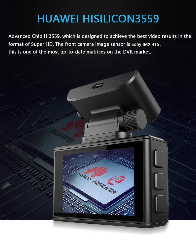 4k Ultra Hd Gps Gesture Control Magnet Mount Car Black Box 2160p Adas ...