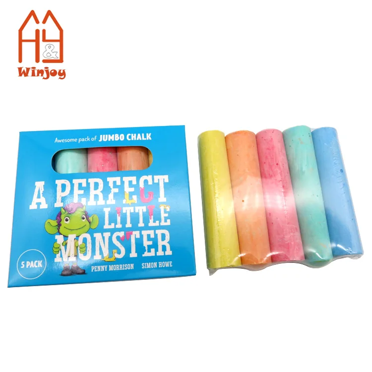 Custom Jumbo Chalk Set With Customized Logo Print for School,5 Pack ...