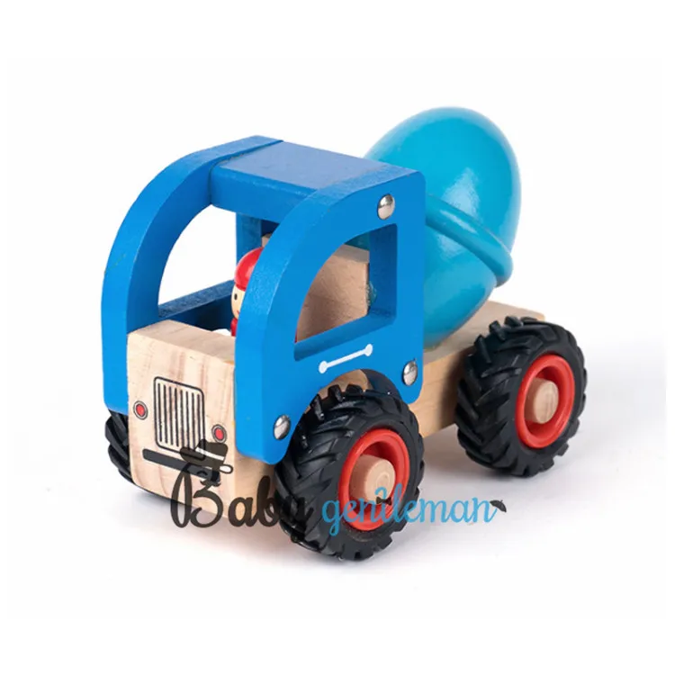 Educational Mini Wooden Tractor Toy for Kids - Z04450A