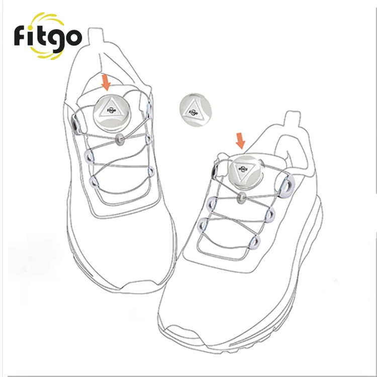 Fitgo L7-1 Shoe Lacing Closure System Tightening System Dial Shoelace ...