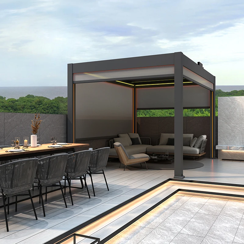 3x3,3x4,4x4,6x4m Outdoor Waterproof Aluminium Pergola Covers