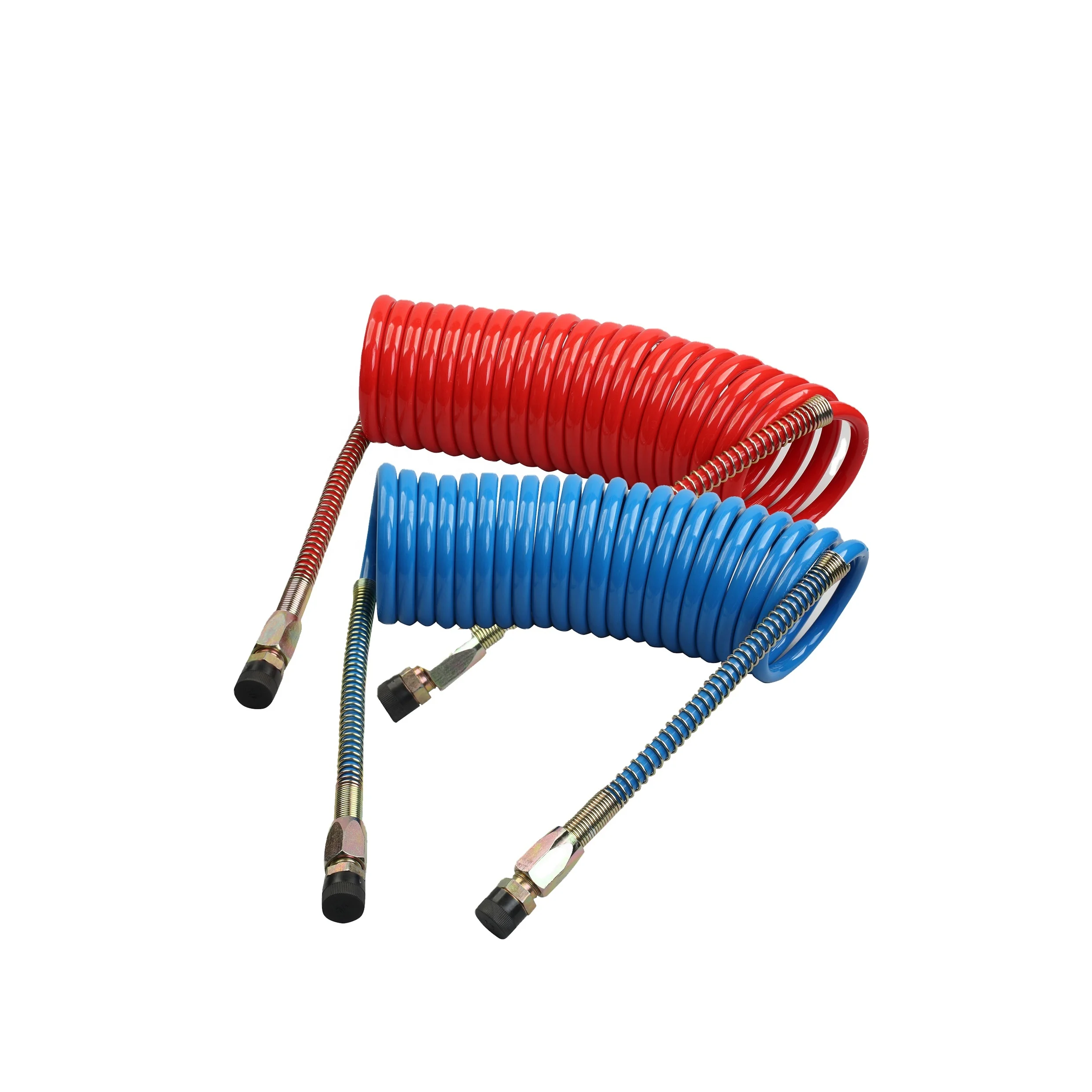 15ft Red and Blue Coil Air Brake Line Hose Set - Truck and Trailer ...