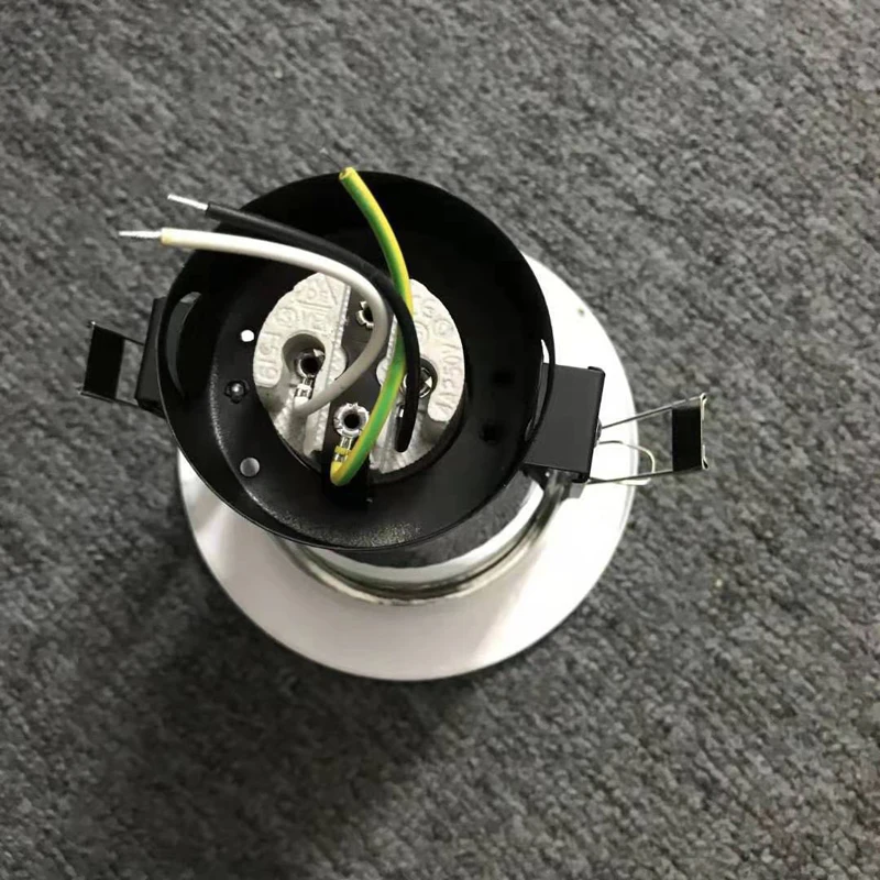 Iron Fixture Recessed Mounted E27 Spotlight Housing For Philips Led ...