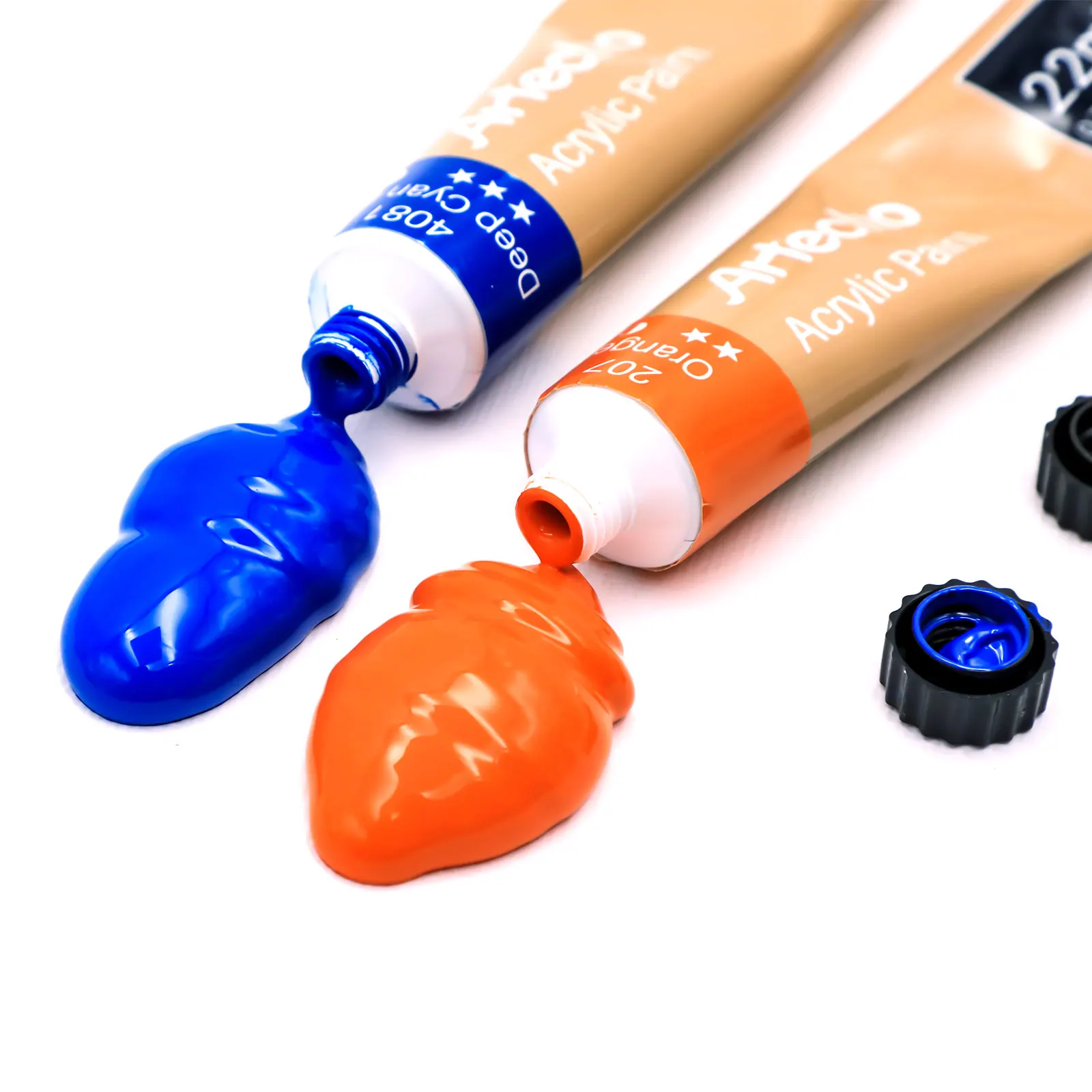 Artecho Paint 12 Colors Artist Paint,22ml / 0.74oz Primary Acrylic ...