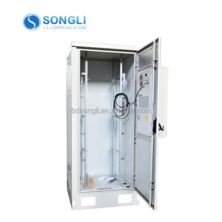 32U Outdoor Telecom Cabinet with Cooling System IP55
