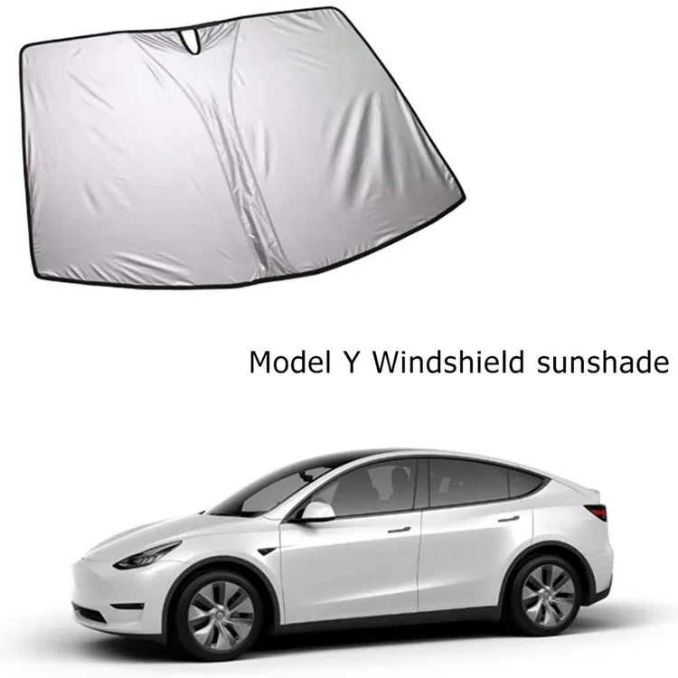 2019-2024 Tesla Model Y Windshield Sunshade Folding Front Window Sun ...