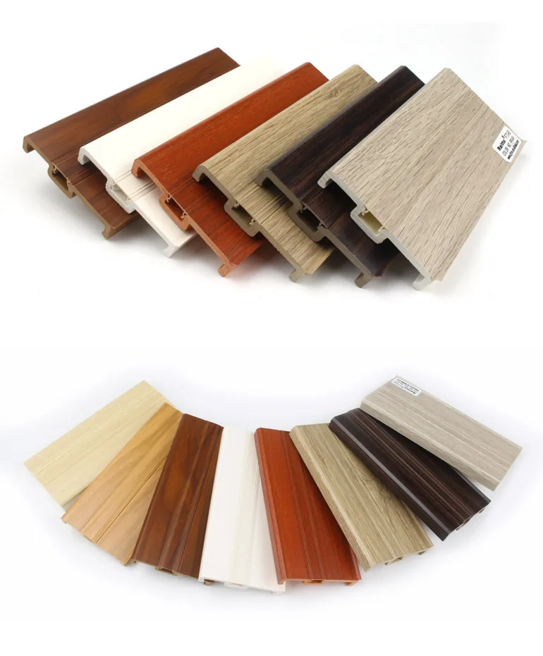 F70-b,Raitto Rubber Plastic Skirting Board With Decorative Wooden Floor ...