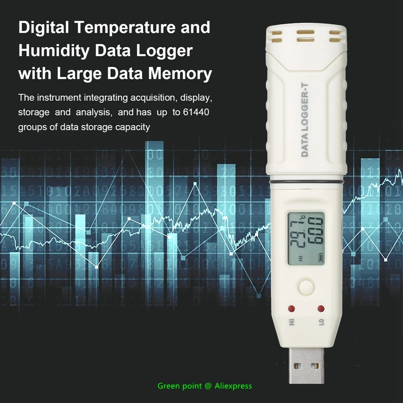 Digital Mini Data Logger - Temperature & Hygrometer