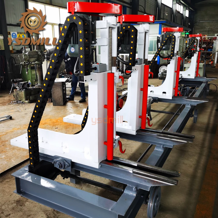 Sawmill Woodworking Log Carriage with Band Saw Machine