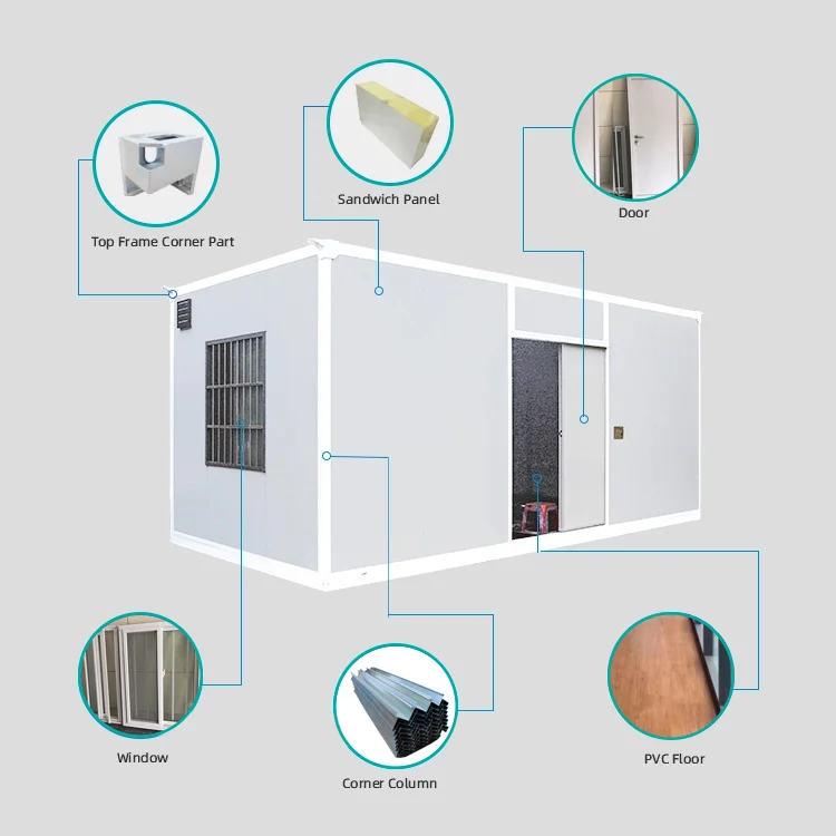China Manufacturer Cheap Price Prefab Flat Pack Container House For ...