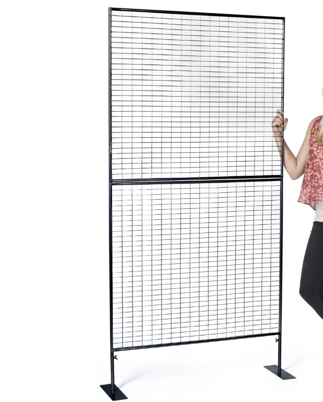 Metal 3-Sided Wire Grid Wall Display Rack - Arritec