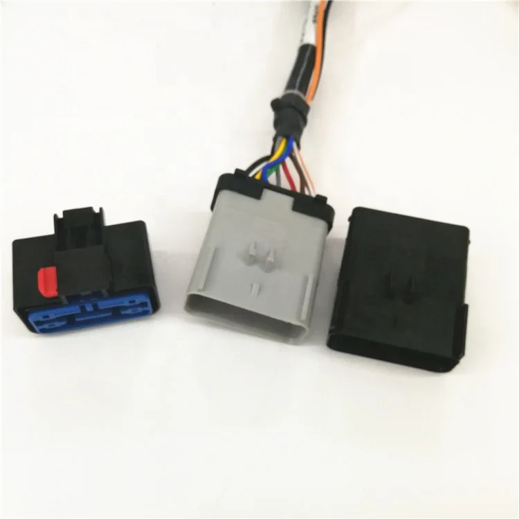 FCI 54201416 14pos waterproof connector with Custom Engine Plug Wire ...