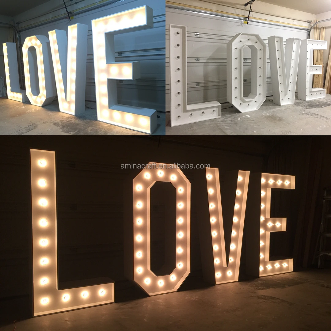 Amina Craft Alphabet 4ft Marquee Letters Love Letter Led Lights - Buy ...