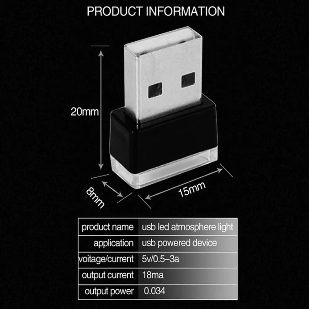 USB LED Car Interior Lighting - Ambiance & Durability