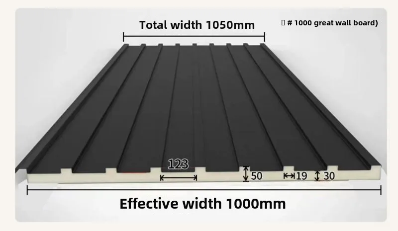 Modern Design Most Popular Weatherproof PU Sandwich Metal Roofing ...