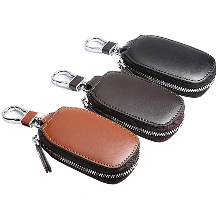 Genuine Leather Key Chain Holder Rfid Car Key Case - Buy Car Key Case ...