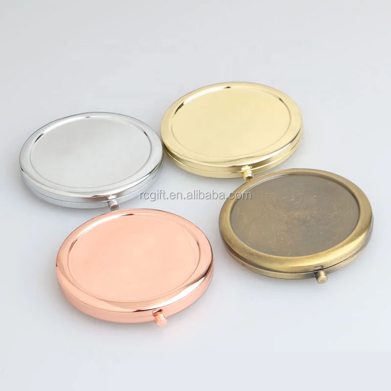 70mm Sublimation Blank Compact Pocket Mirrors,Cosmetic Make Up Small ...