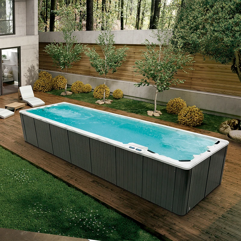 Acrylic Fiberglass Infinity Swimming Pool 7.8m Plug And Play Infinity ...