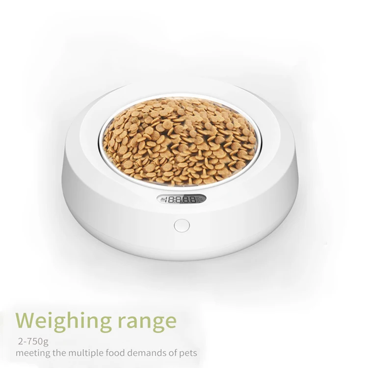 Plastic Round Food Weighing Pet Dog Bowl With Electronic Scales - Buy ...
