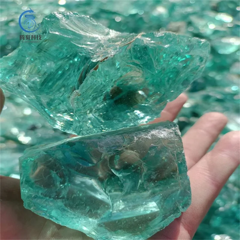 Gabion Glass Rock Crystal Rocks Glass For Landscaping Garden Glass ...