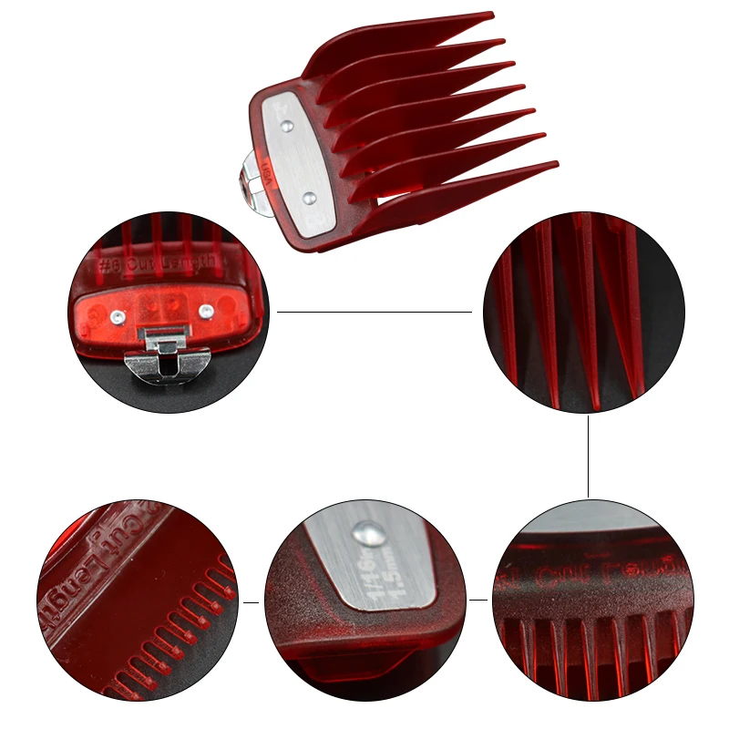 Gold Hair Clipper Comb Guard Plastic 4 Colors 8pcs Universal Hair ...