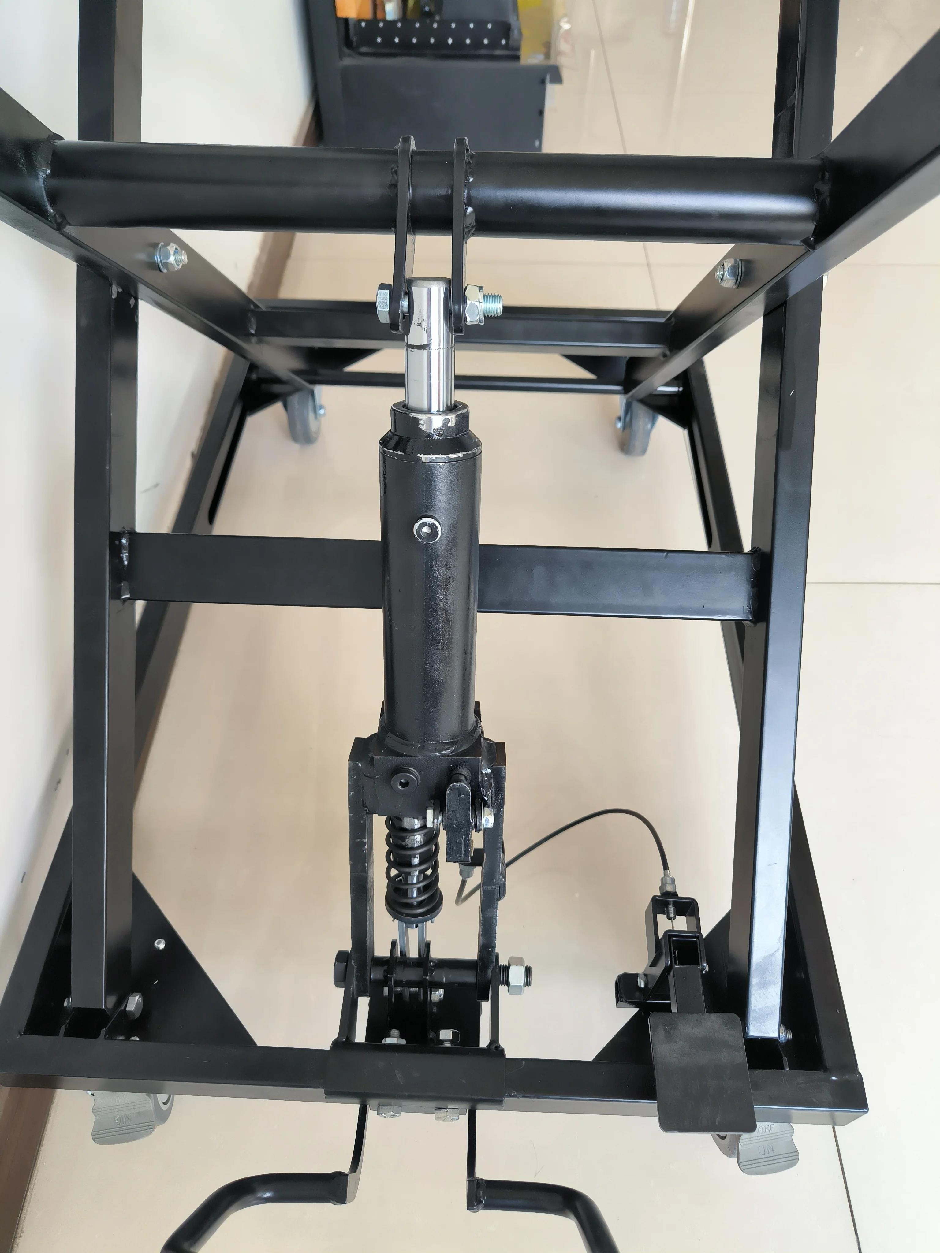 Portable Workbench Stand Adjustable Hydraulic Raising Work Platform ...