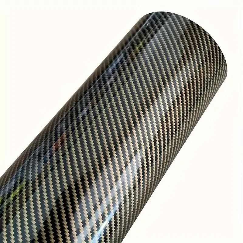 Factory Direct High Quality Gloss 2D Gold Carbon Fiber Vinyl Film Car ...