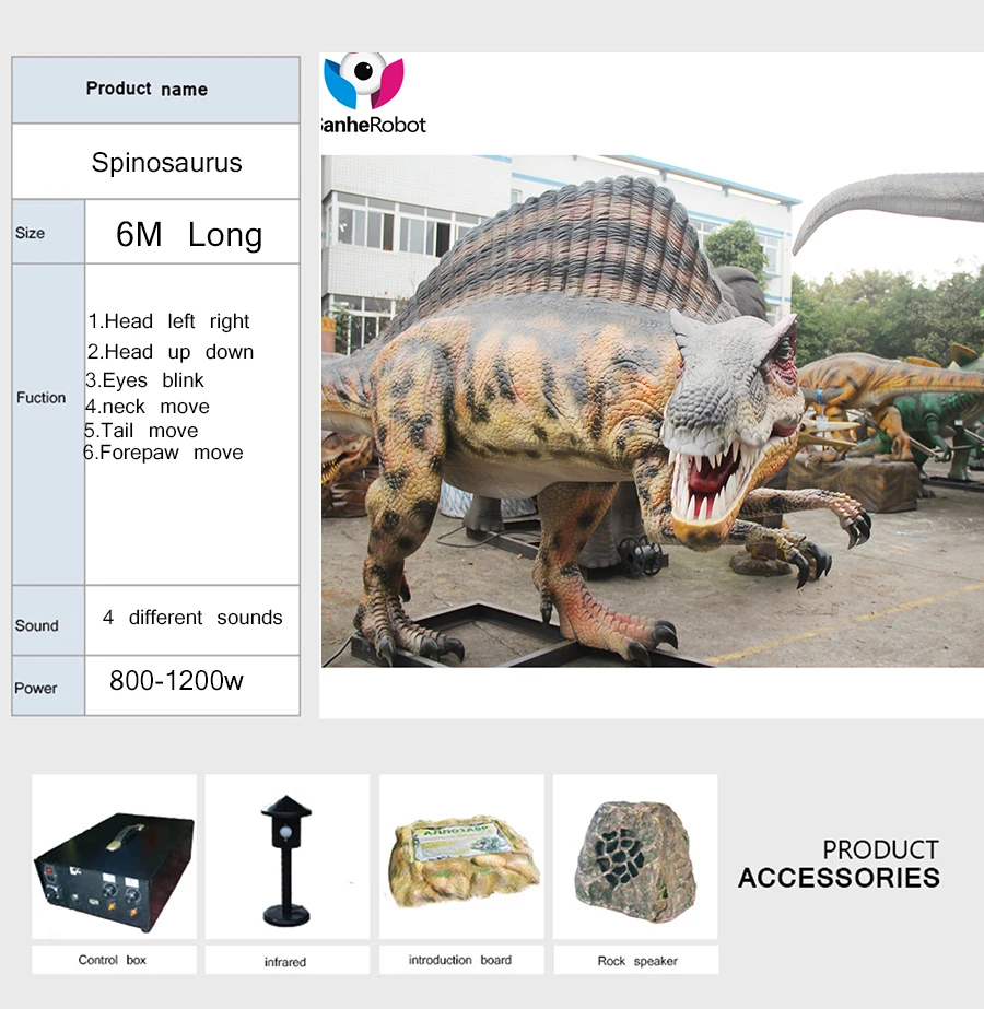 Spinosaurus Robotic Dinosaur - Lifelike Motion & Customization