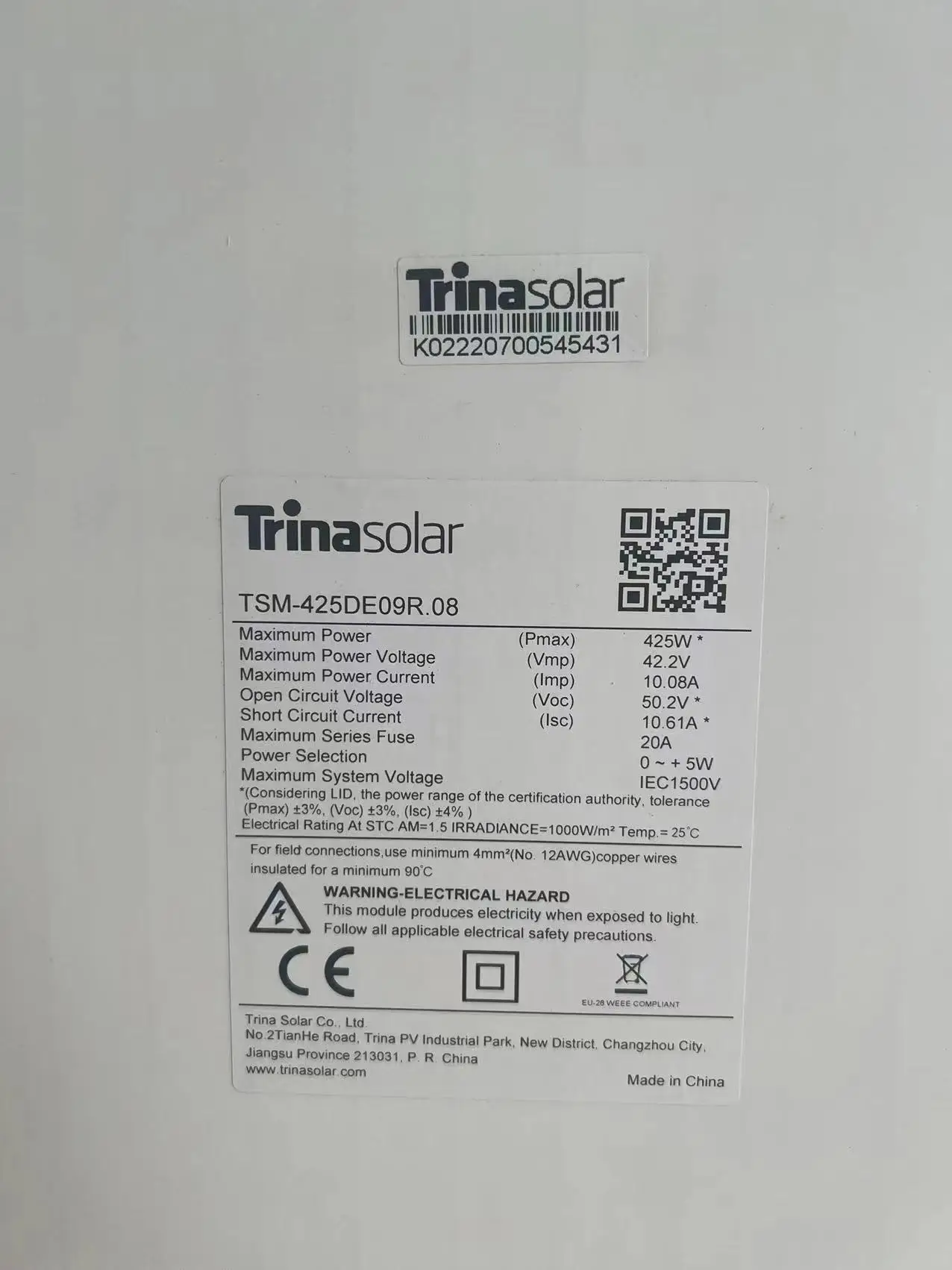 Trina Solar Panel 400w Shingled Solar Panels Vertex S 425w Panneau ...