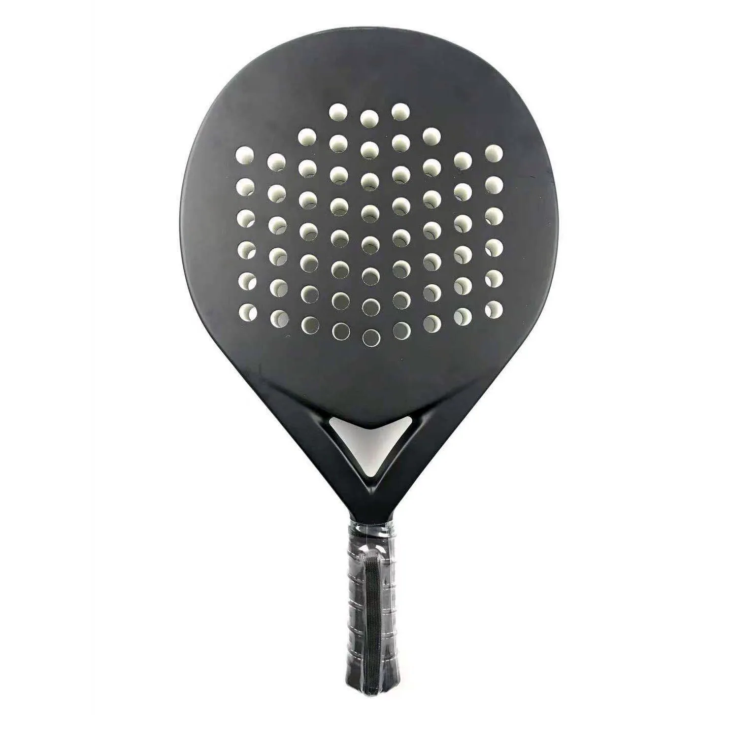 Custom Black Color Padel Tennis Racket 3k/18k Carbon Fiber Faces,Carbon ...