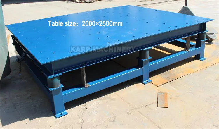 Concrete Vibratory Table For Full Mold Casting - Customizable Oem