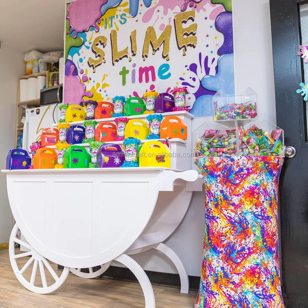 Amina Craft White Wooden Candy Cart Wedding Candy Carts For Parties ...