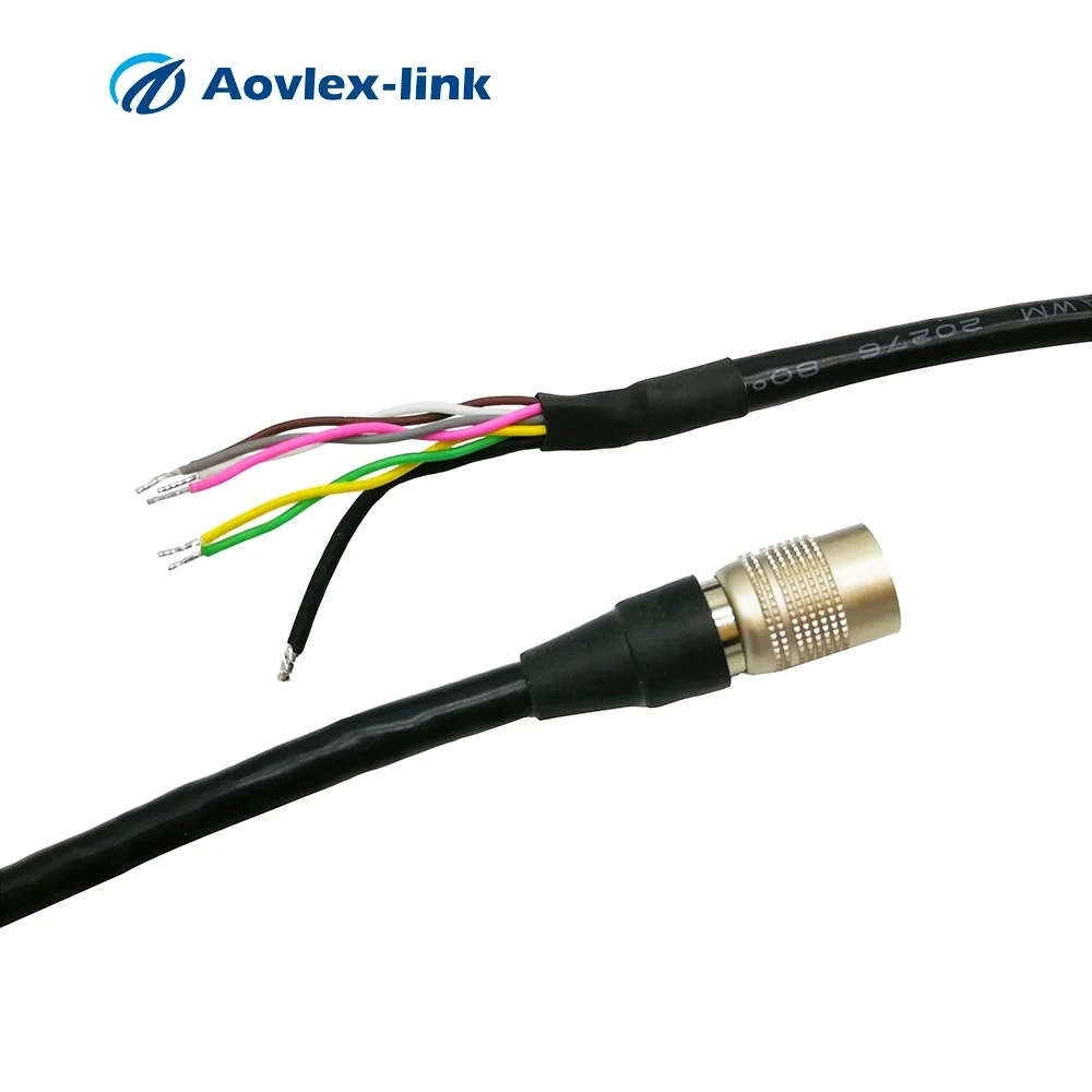 I/o Power Cable Hrs 6pin Plug Female Industrial Camera Analog Cables Machine Vision Cable - Buy ...