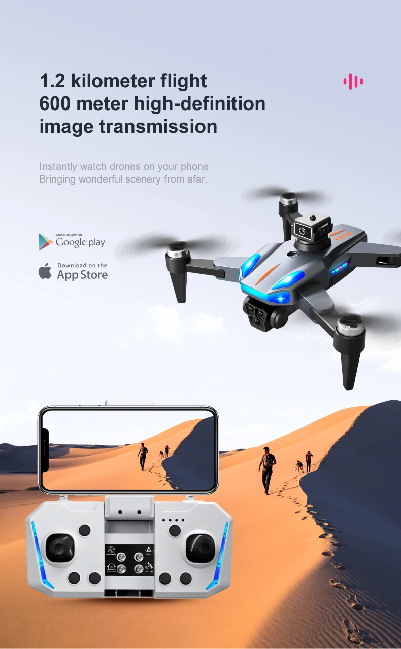 Gps Obstacle Avoidance Drone With 8k Dual Camera 1200m Long Distance Wifi Profesional Drone ...