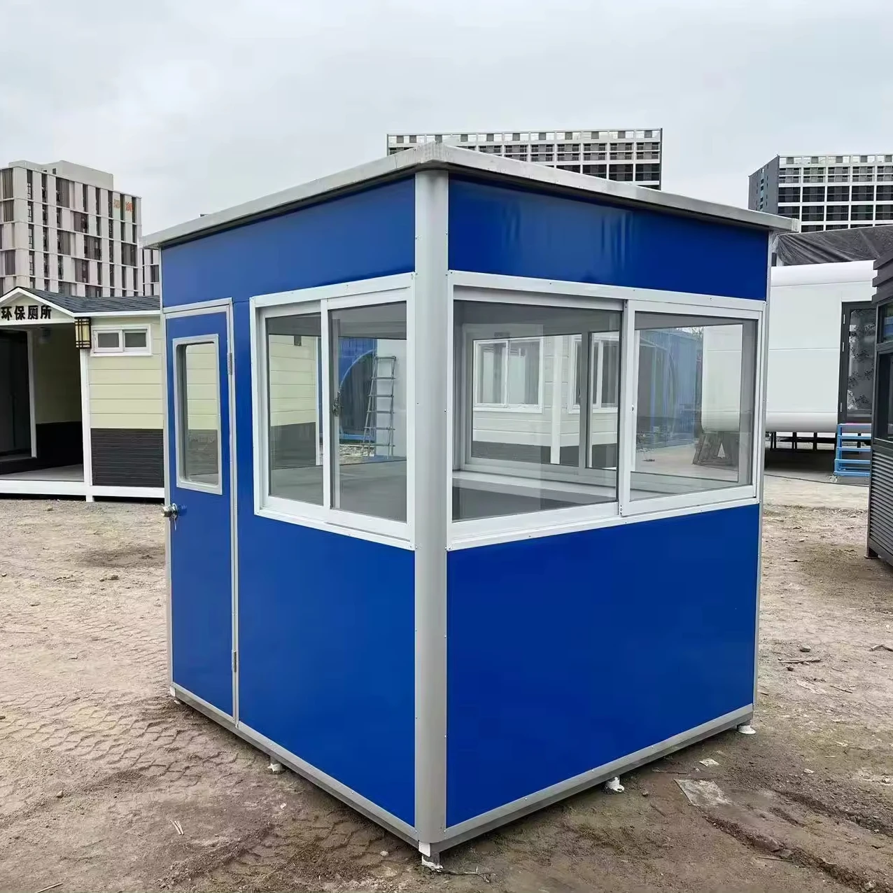 Sentry Box Guard House Guard Shack Metal With Wheel Movable 2*2m ...