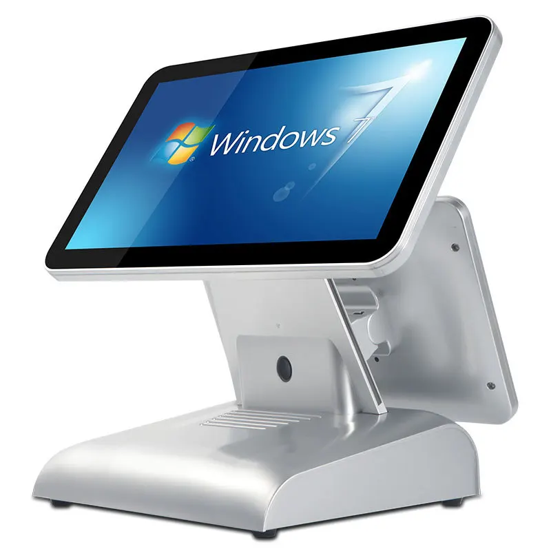 15" Dual Screen POS System for Supermarket Cash Registers