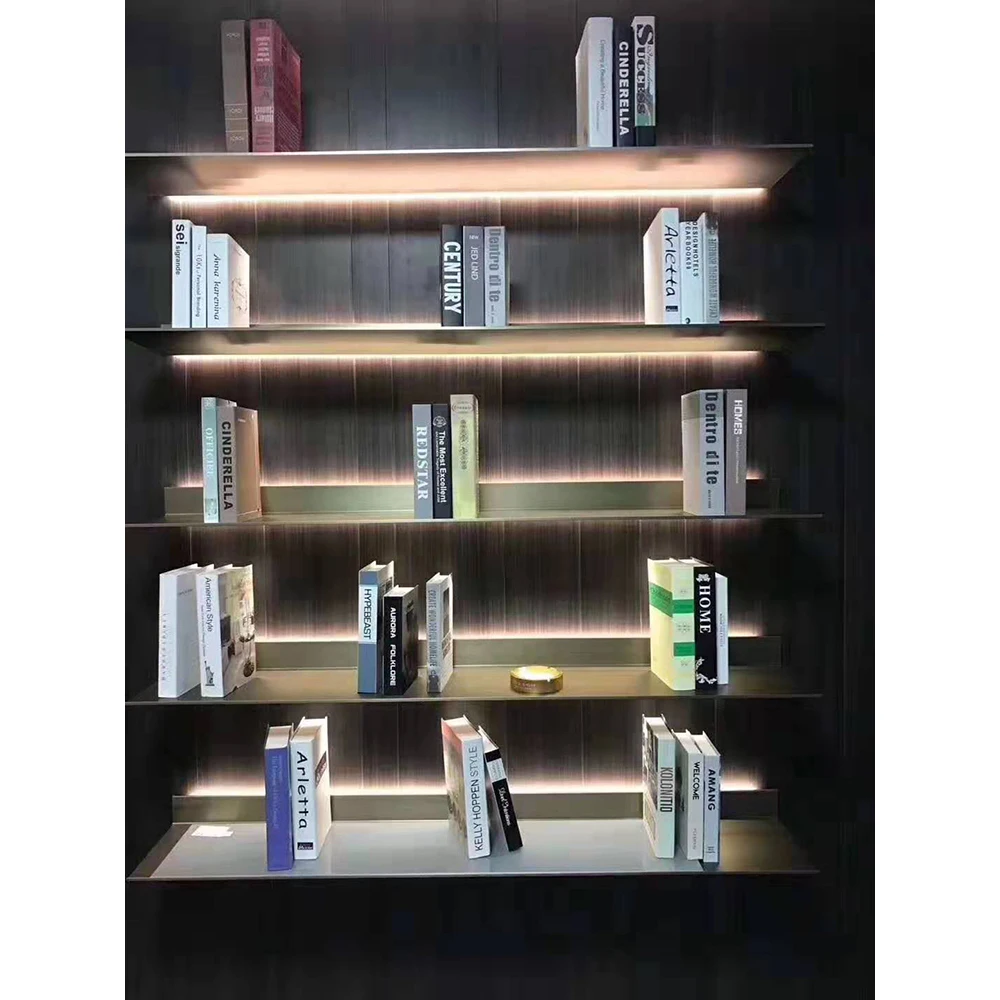 LED Light Bar Aluminum Wall Shelf Display Rack for Home