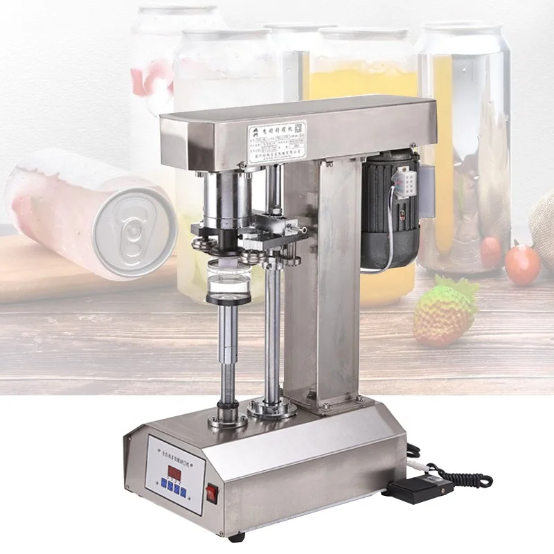 Approval Portable Bubble Tea Soda Can Sealing Machine Stainless Steel ...