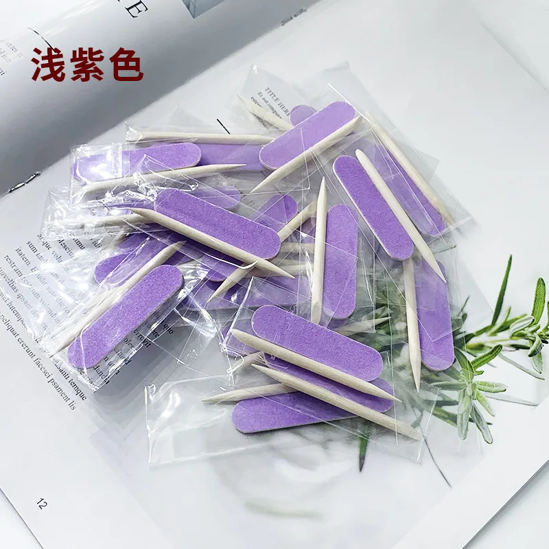 Wholesale Custom Logo Mini Nail File Set Double Side Straight Emery ...