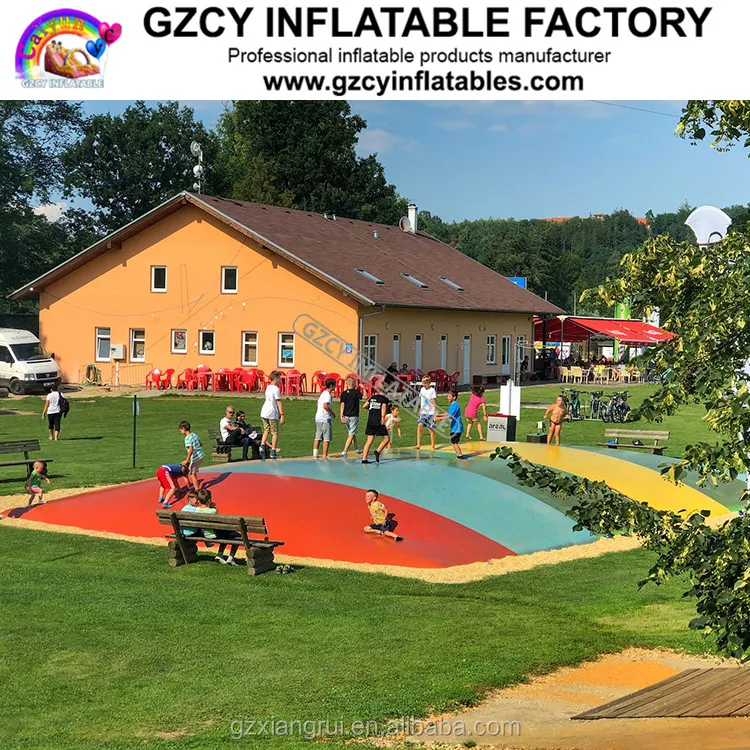 Outdoor Inflatable Jumping Pillow On Land Inflatable Kangaroo Jumper ...