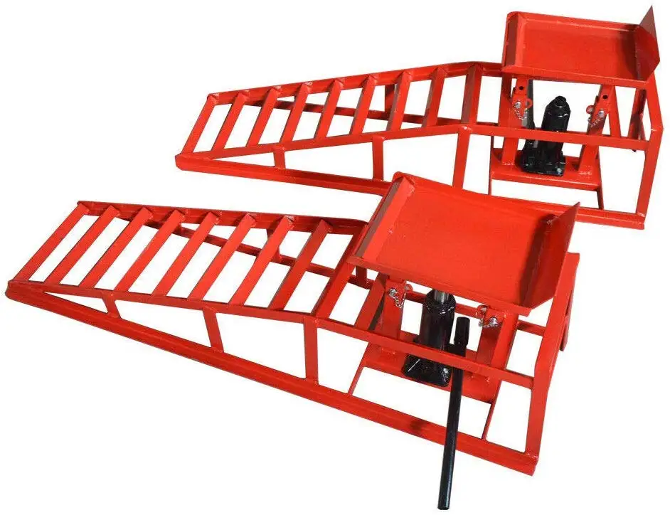 2 T Adjustable Hydraulic Lifting Jack Car Ramp - INTOP