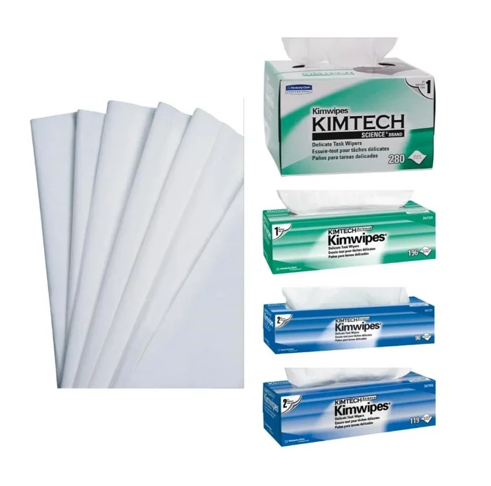 Kimtech Kimwipes Konektor Fiber Optic Tisu Basah Serat Optik Bersih Kim ...