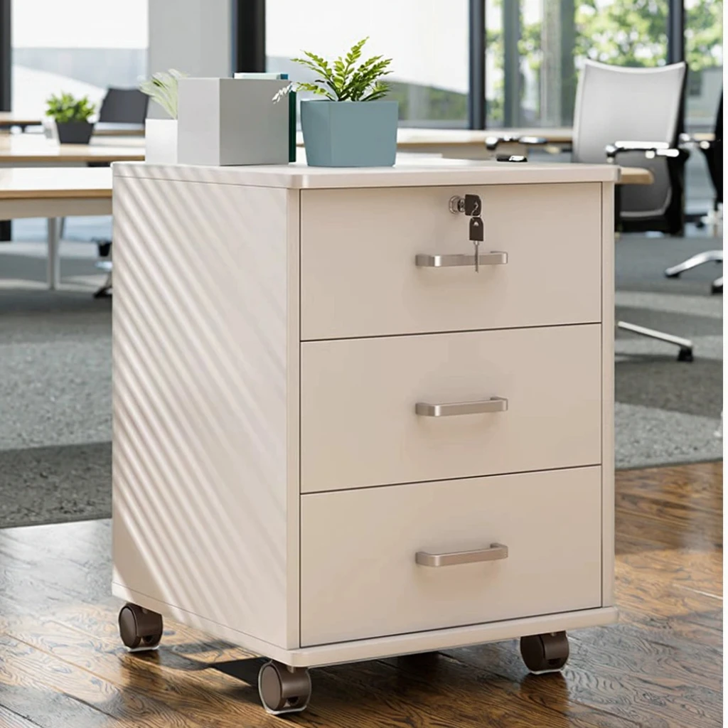 Modern Under Desk Storage Cabinet with Lock Adjustable and Secure ...