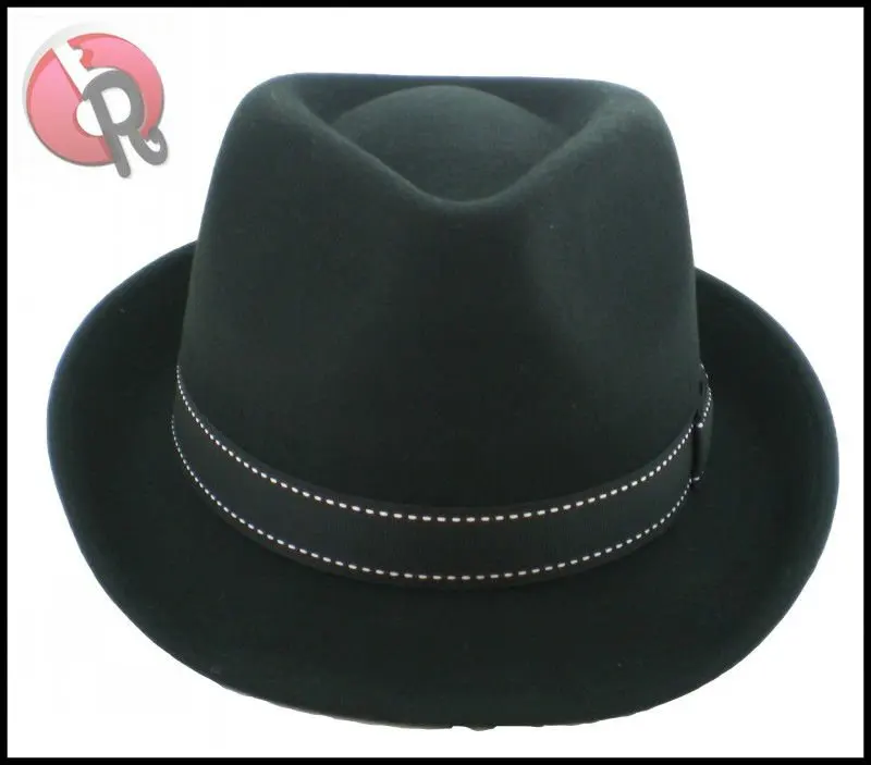 Men's Wool Felt Hat Borsalino Jewish Hat Fedora Panama Style Hat