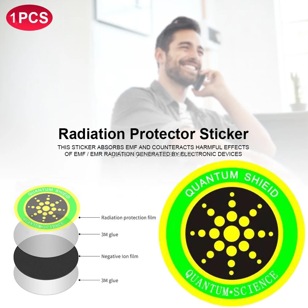 Against Emf/emr Round Scalar Quantum Shield Anti Radiation Chip For ...