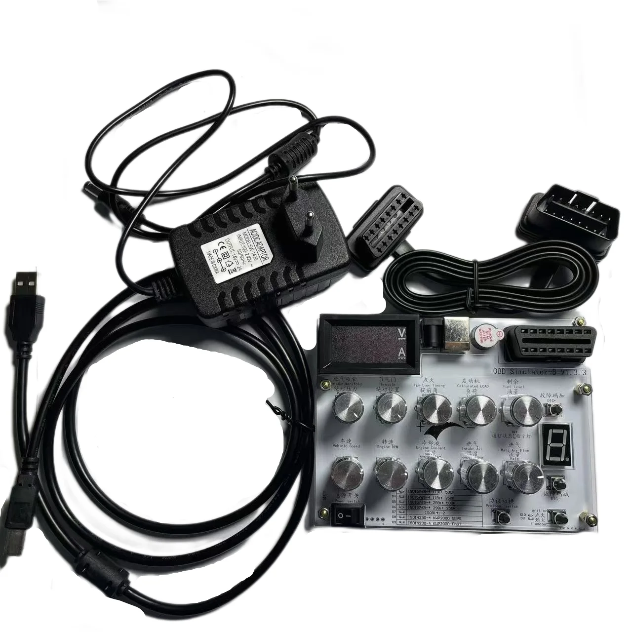 English Version OBD Simulator - Universal Car Diagnostic Tool